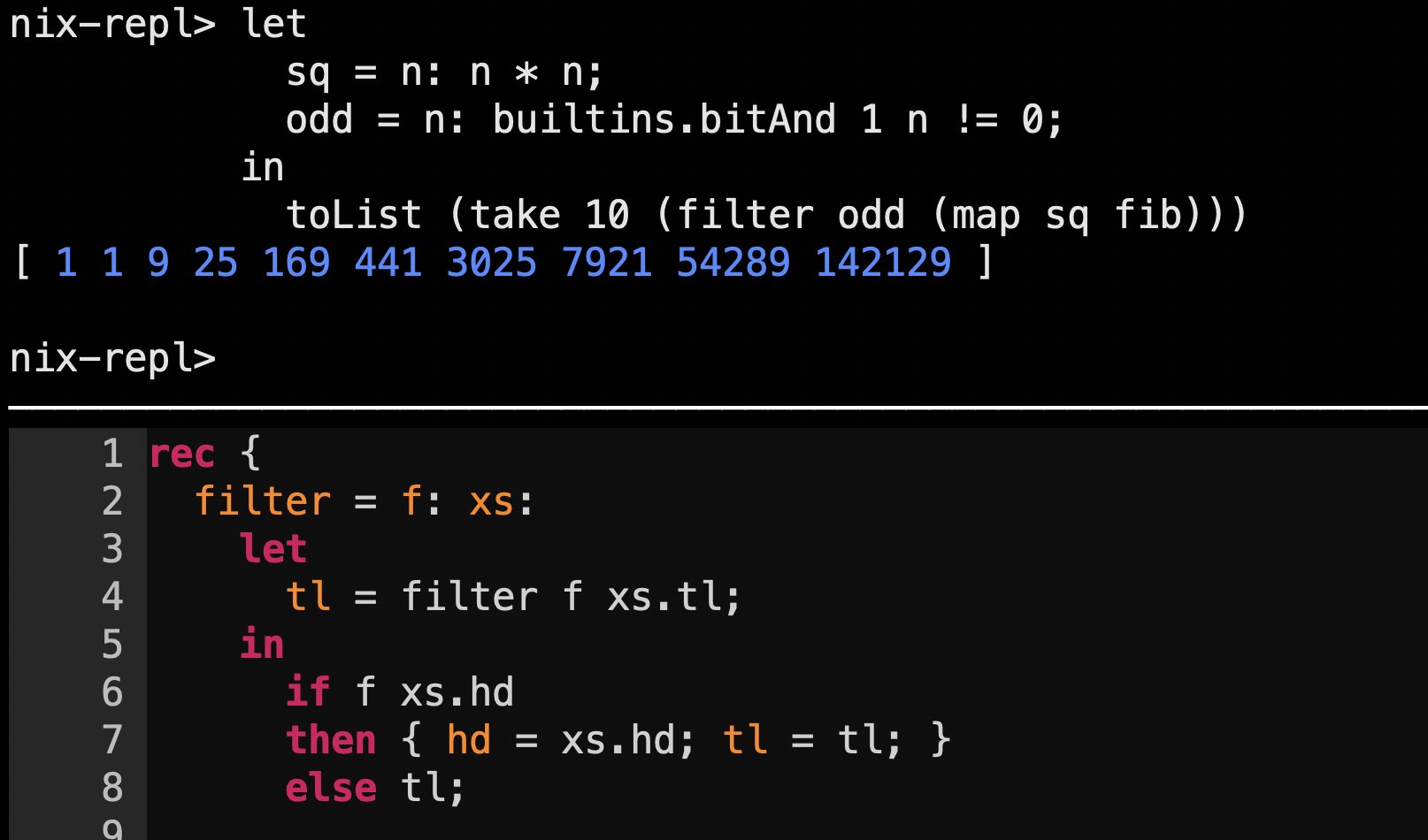 Nix Expression Language で遅延リストを作ってみる - blog.ryota-ka.me
